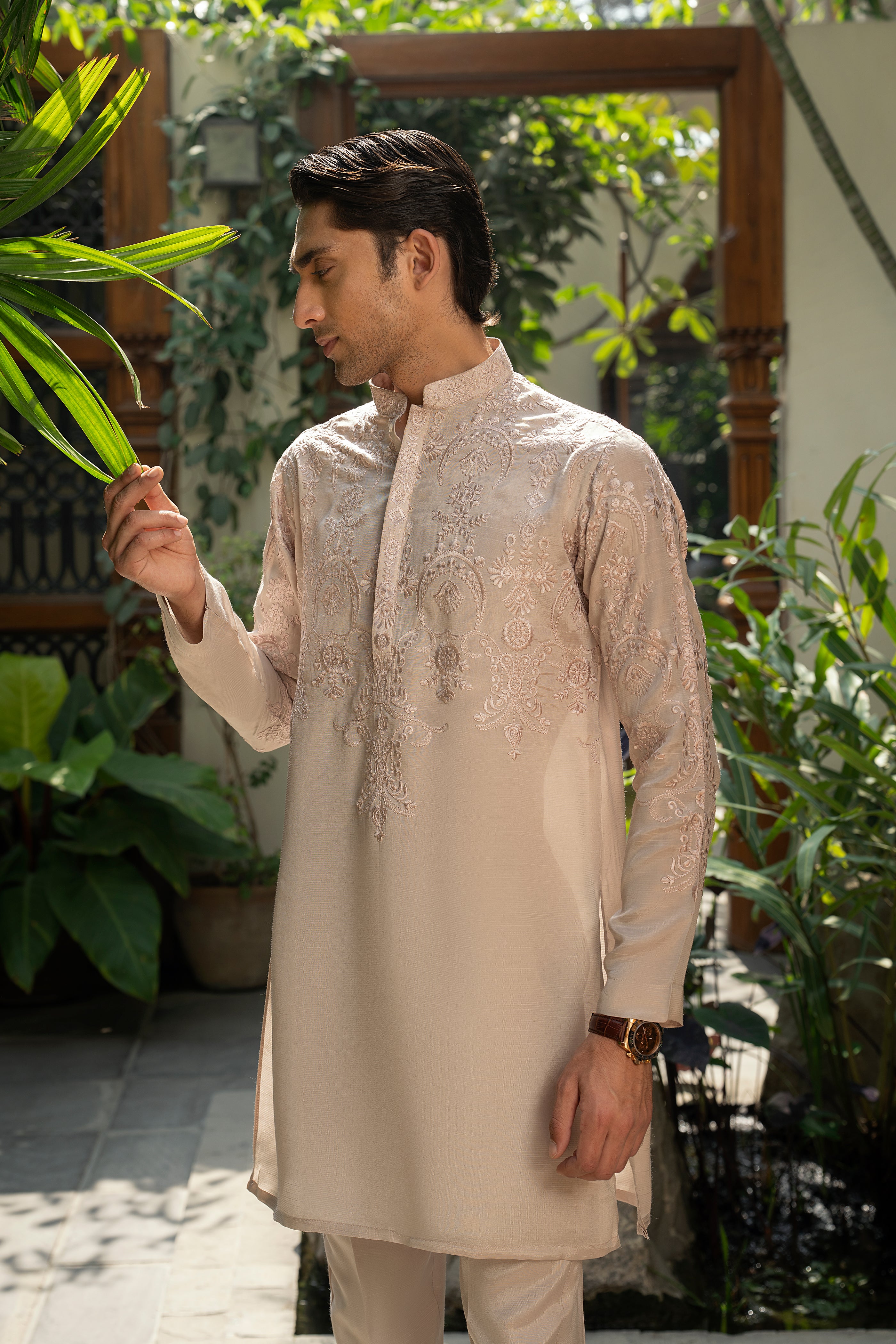 Premium Lilac Korean Raw Silk Kurta Pajama – Amir Khan Couture